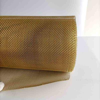 China 30% Zinc 70% Copper Metal Mesh Sheets 100 Mesh Copper Screen For Aerospace for sale