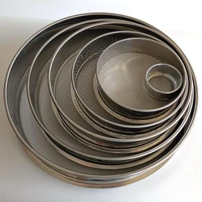 China 200mm 250mm Fine Wire Mesh Sieve Cement Sieve Precision Filtration for sale