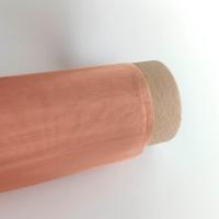 China 30m 50m Red Pure Copper Wire Mesh Screen Good Shielding Performance for sale