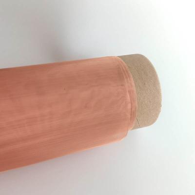 China 30m 50m Red Pure Copper Wire Mesh Screen Good Shielding Performance for sale