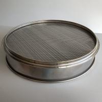 China Perforated Round Hole SS304 Lab Test Sieves 350mm Corrosion Resistant for sale