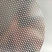 China Round Hole 3003 Aluminum Perforated Metal Screen Sheet 50mm-2000mm for sale