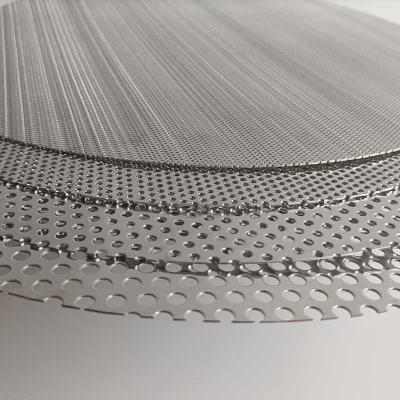 China Silver Stainless Steel 304 316 Perforated Wire Mesh Anti Corrosion for sale
