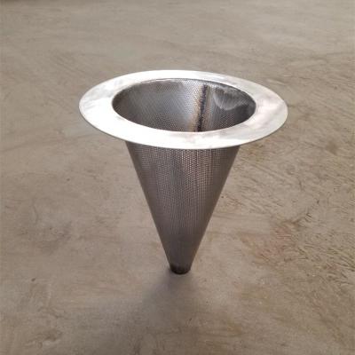 China Temporary Inline 304 316 Stainless Steel Cone Strainer Fire Resistance for sale