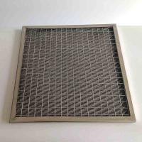 China 2x3mm Welded Grill Knitted Wire Mesh 3-5um Rating Grease Filter Wire Mesh for sale