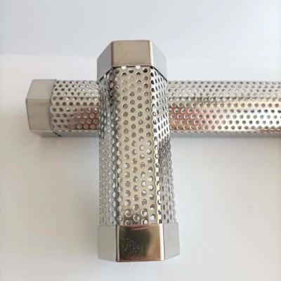 China 0.8mm Thick Smoking Filter Screen Mesh BBQ Pellet Tube Smoker 6 inch for sale