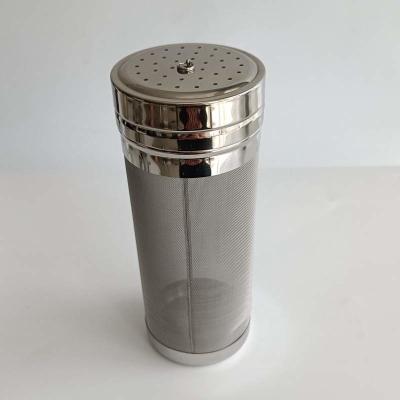 China 400 300 Micron Stainless Steel Wire Mesh Cylinder Filter Mesh Beer Brewing Filter for sale