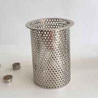 China SS304 SS316 Filter Basket Strainer Wire Mesh Basket Strainer Abrasion Resistance for sale