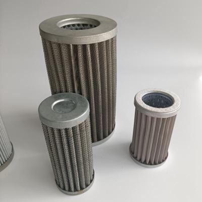 China SS304 SS316 Industrial Hydraulic Oil Filter Element Multi Layers Wire Mesh Technic for sale