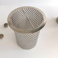 China SS304 SS316 Filter Basket Strainer Wire Mesh Basket Strainer Abrasion Resistance for sale