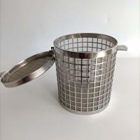 China 316 Stainless Steel Cylinder Perforated Filter Screen Mesh Two Layer With Covering for sale