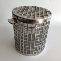 China 316 Stainless Steel Cylinder Perforated Filter Screen Mesh Two Layer With Covering for sale