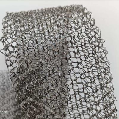 China Double Vapor Liquid Filter Knitted Wire Mesh 70mm Width Aluminum And Iron for sale