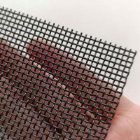 China Black Powder Coated Anti Theft Window Screen Mesh  0.45mm-1mm Acid Resisting for sale