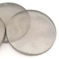China Customizable Round Rectangle Metal Mesh Speaker Grille Cover Non Rusting for sale
