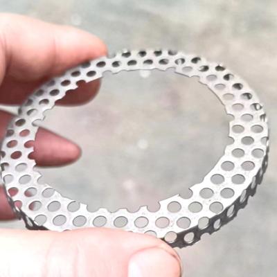 China Round Hole Custom Size Etching Metal Sheet Stainless Steel Filter Mesh 80-1000um for sale