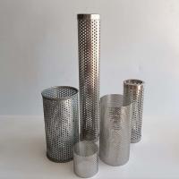 China Perforated Cylindrical Extruder Screen Mesh With Spot Welded Or Alloy Border Edge for sale