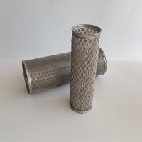 China Perforated Cylindrical Extruder Screen Mesh With Spot Welded Or Alloy Border Edge for sale