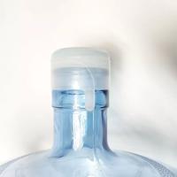 China 20 Litre Water Bottle Non Spill Caps Peel Off Type White PE With Rubber Liner for sale