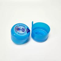 China Food Grade PE 5 Gallon Non Spill Caps Blue Color 55mm Diameter Rubber Liner for sale