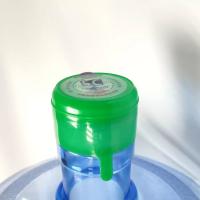 China Green Color PE Non Spill Caps Peel Off Type Rubber Liner For 5 Gallon Water Bottle for sale
