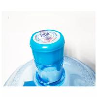 China Blue Color PE Non Spill Caps 55mm Diameter Rubber Liner For 5 Gallon Water Bottle for sale
