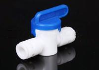 China Blue Manual Handle PP Plastic Water Connectors High Flow For Water Dispenser for sale