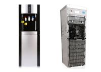 China 3 Tap Pipeline Water Dispenser Free Standing Built In Filtration Housing Compressor cooling for sale