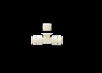 China TEE Connector Quick Fit Water Fittings With Thread 1/4'' Tube OD 1/4'' for sale