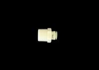 China White Color Quick Connect Water Fittings , PP Straight Thread Connector for sale