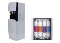China Compressor Cooling Pipeline 3 Taps Water Cooler Dispenser With Inline Filtration System 105L-XGJ for sale
