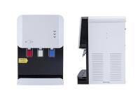 China Compressor Cooling Desktop Water Cooler Dispenser Machine Three Taps Bottled Type for sale