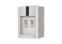 China Plastic Tabletop Water Cooler Dispenser Grey Color 500W Heating Power High Efficiency for sale