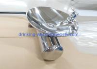 China Ambient Water Wall Hung Drinking Fountain Push / Press Bubbler Faucet Great Strength for sale