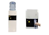 China Touchless Tabletop Bottled Water Cooler Dispenser 105TS, water detected by cup sensing and solenoid valve controlling for sale