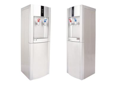 China Free standing 16L/E bottled hot and cold drinking water dispenser with complete silver painting for sale
