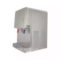 China Plastic ABS Desktop Water Cooler Dispenser Silver Painting 112W Cooling for sale