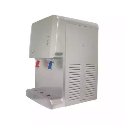 China Plastic ABS Desktop Water Cooler Dispenser Silver Painting 112W Cooling for sale