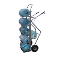 China Heavy lifting 5-7 platform folding bottled water hand carts  5 gallon water bottle trolley for sale