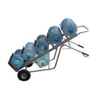 China Heavy lifting 5-7 platform folding bottled water hand carts  5 gallon water bottle trolley for sale