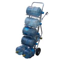 China Heavy lifting 5-7 platform folding bottled water hand carts  5 gallon water bottle trolley for sale