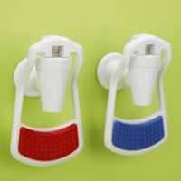 China Downward Hot Cold Water Dispenser Faucet White Red Blue Color PP material for sale