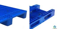 China 1100 X 1100 Heavy Duty Plastic Pallet Two Way  Entry Euro Warehouse Plastic Forklift Pallets for sale