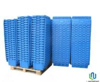 China Logistics Industrial Plastic Storage Containers Rectangle For Sustainable Supply Chain for sale
