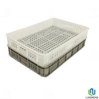 China PP Stackable Fruit Crates , Nestable Plastic Crates For Fruits And Vegetables Manufacturers for sale