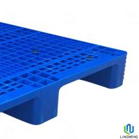 China 1100 X 1100 Heavy Duty Plastic Pallet Two Way  Entry Euro Warehouse Plastic Forklift Pallets for sale