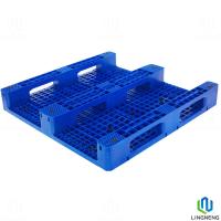 China 1100 X 1100 Heavy Duty Plastic Pallet Two Way  Entry Euro Warehouse Plastic Forklift Pallets for sale