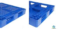 China Single Face Industrial Plastic Pallet 4 Way Entry 1100*1100*150mm for sale