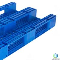 China Four Way Entry Lightweight Plastic Pallet 1200 X 800 X 150mm Plastic Stacking Pallets for sale