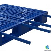 China Steel Reinforce Rack Warehouse Storage Pallets , Cargo Export Plastic Pallet For Transport for sale